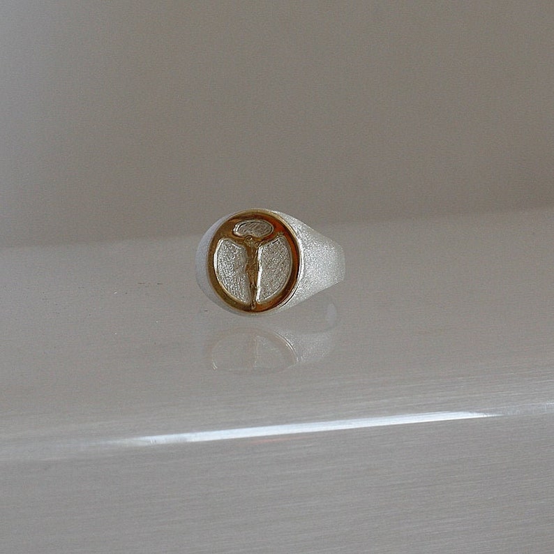 Christian Signet Ring Jesus Christ Ring Christian Ring Men Christian ...