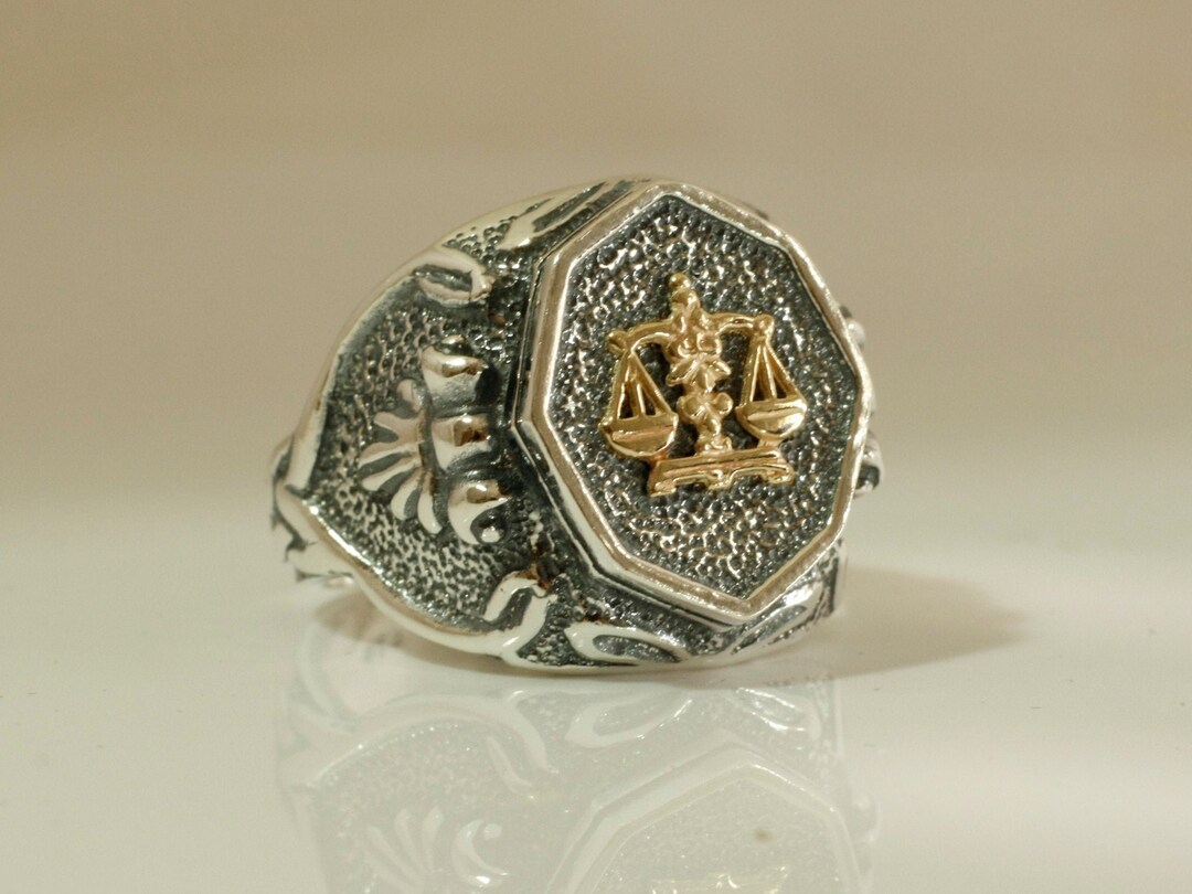 Vintage Large Signet Ring for Men, Unique Huge Ring, Decorated With ...