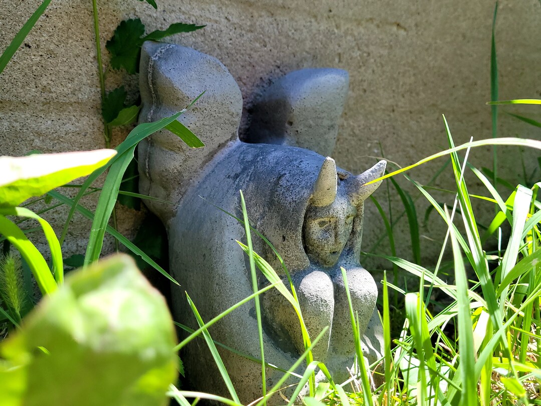 BOTW - Cement Horned Statue - Etsy