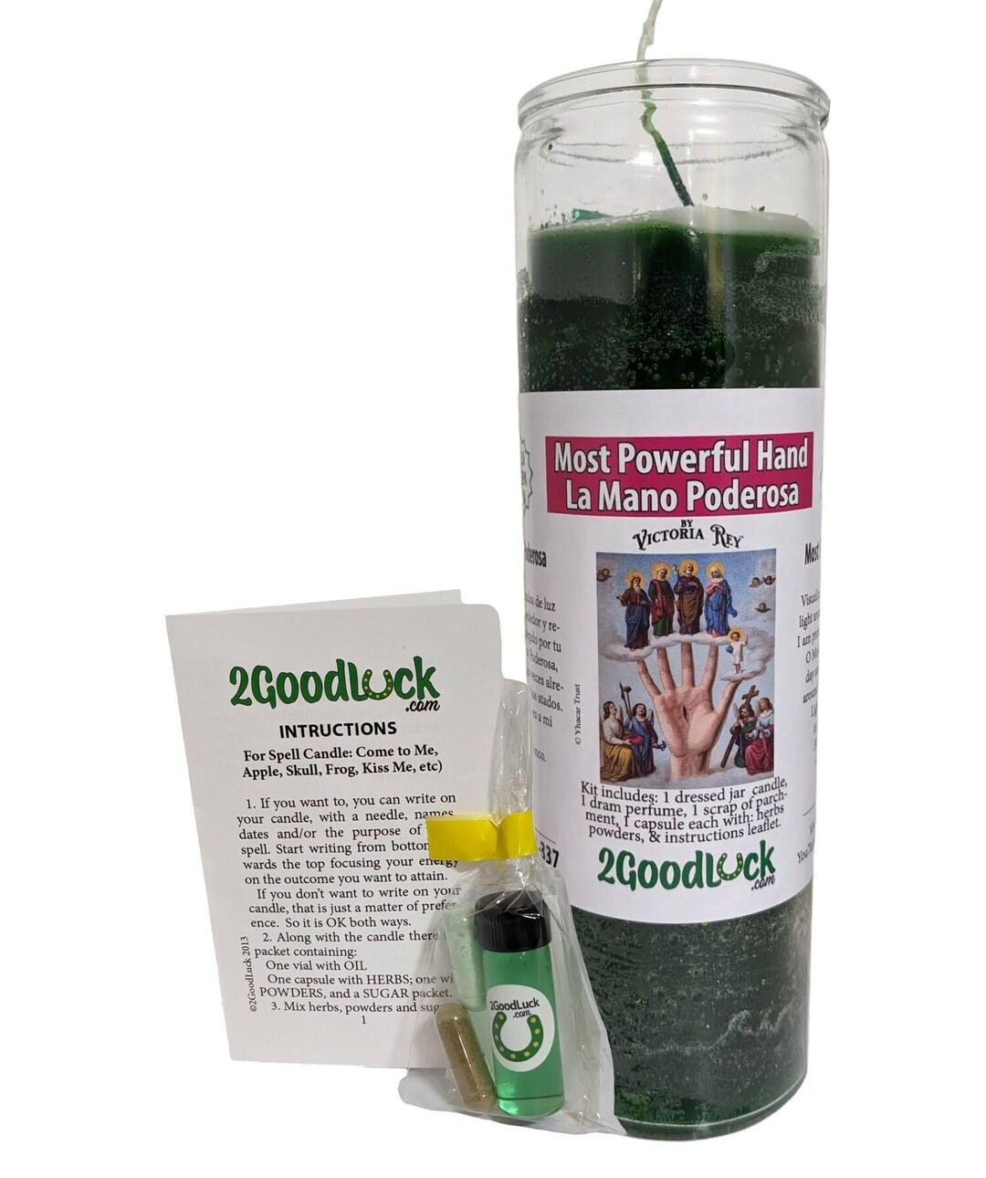 Most Powerful Hand Dressed Candle Kit - Mano Poderosa - Etsy