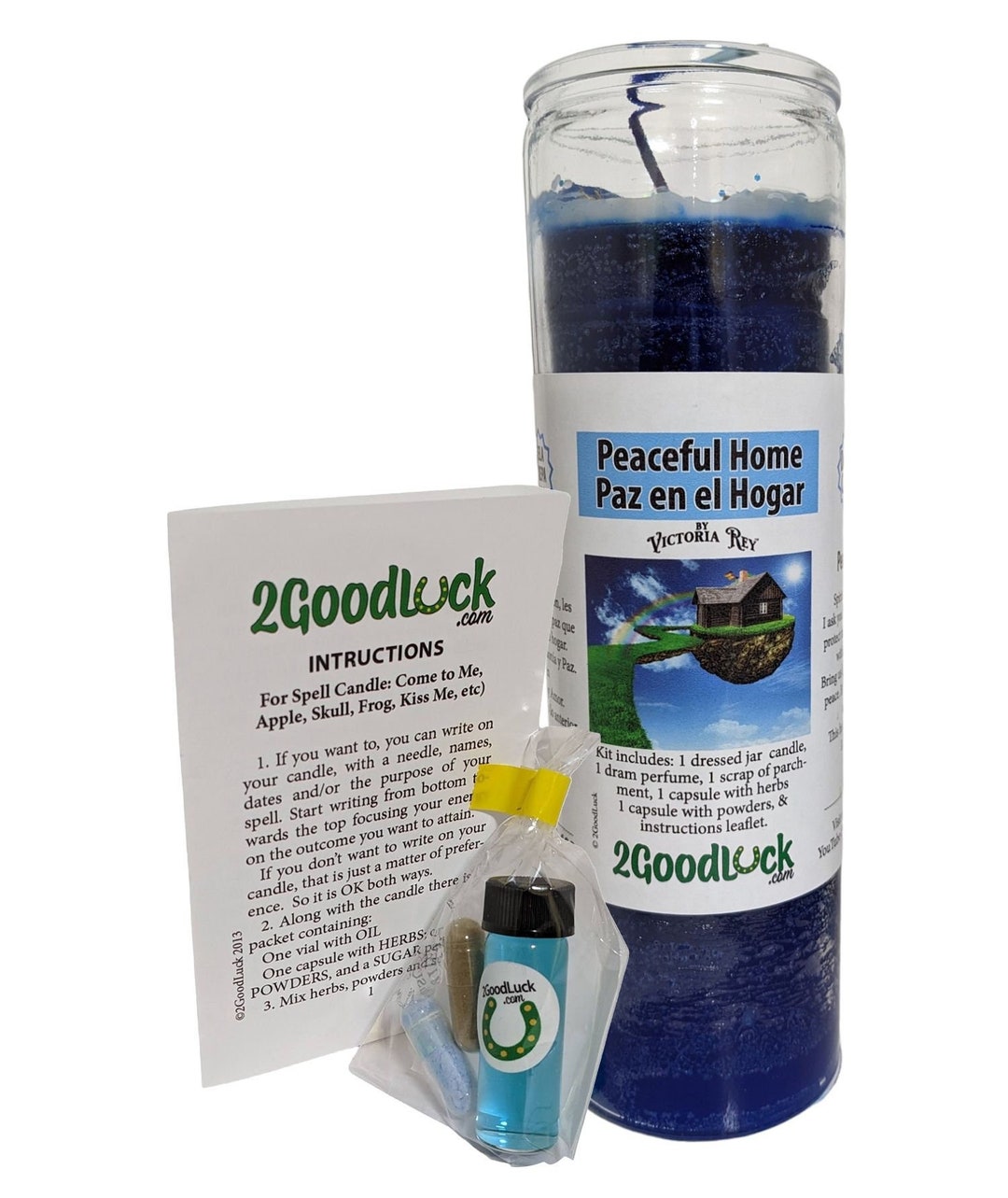 Peaceful Home Dressed Candle Kit - Paz En El Hogar - Etsy