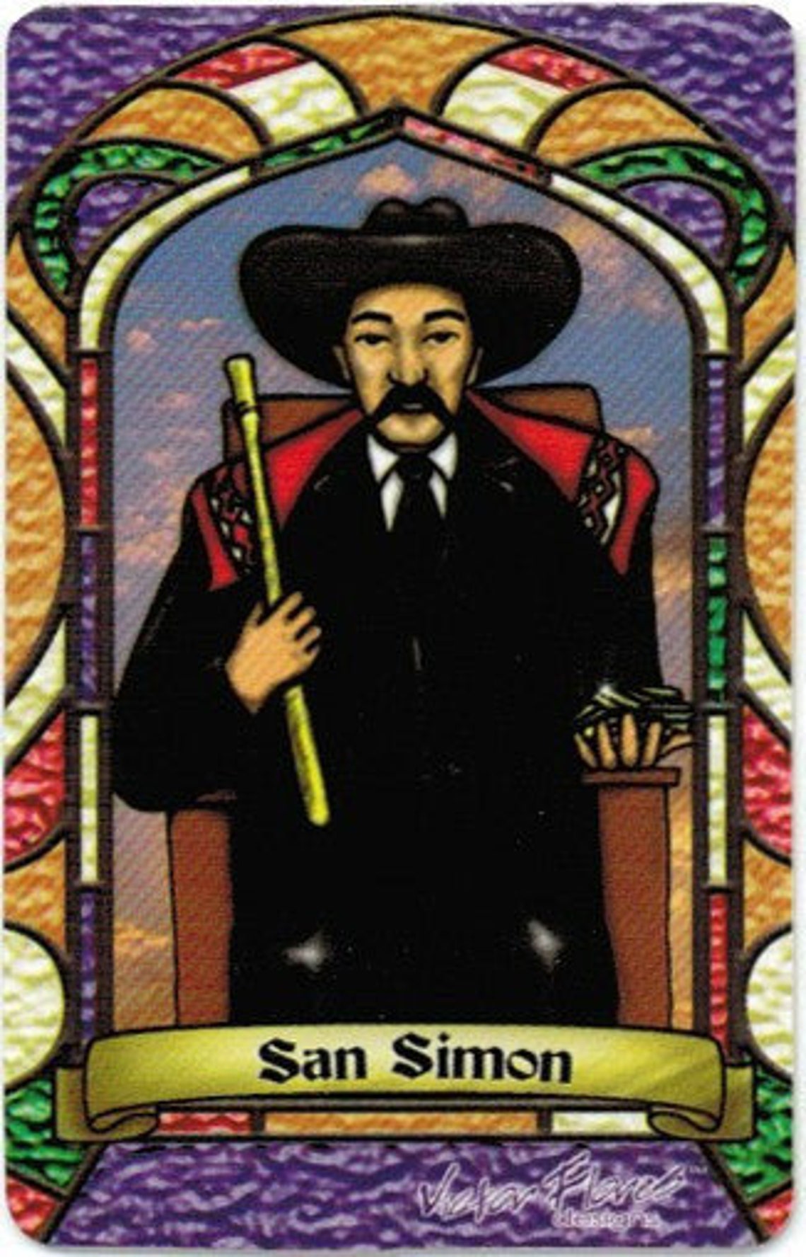 St. Simon Bilingual Prayer Card / Estampa De San Simón - Etsy