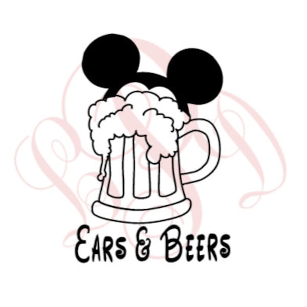 Mickey Beer Svg - Etsy