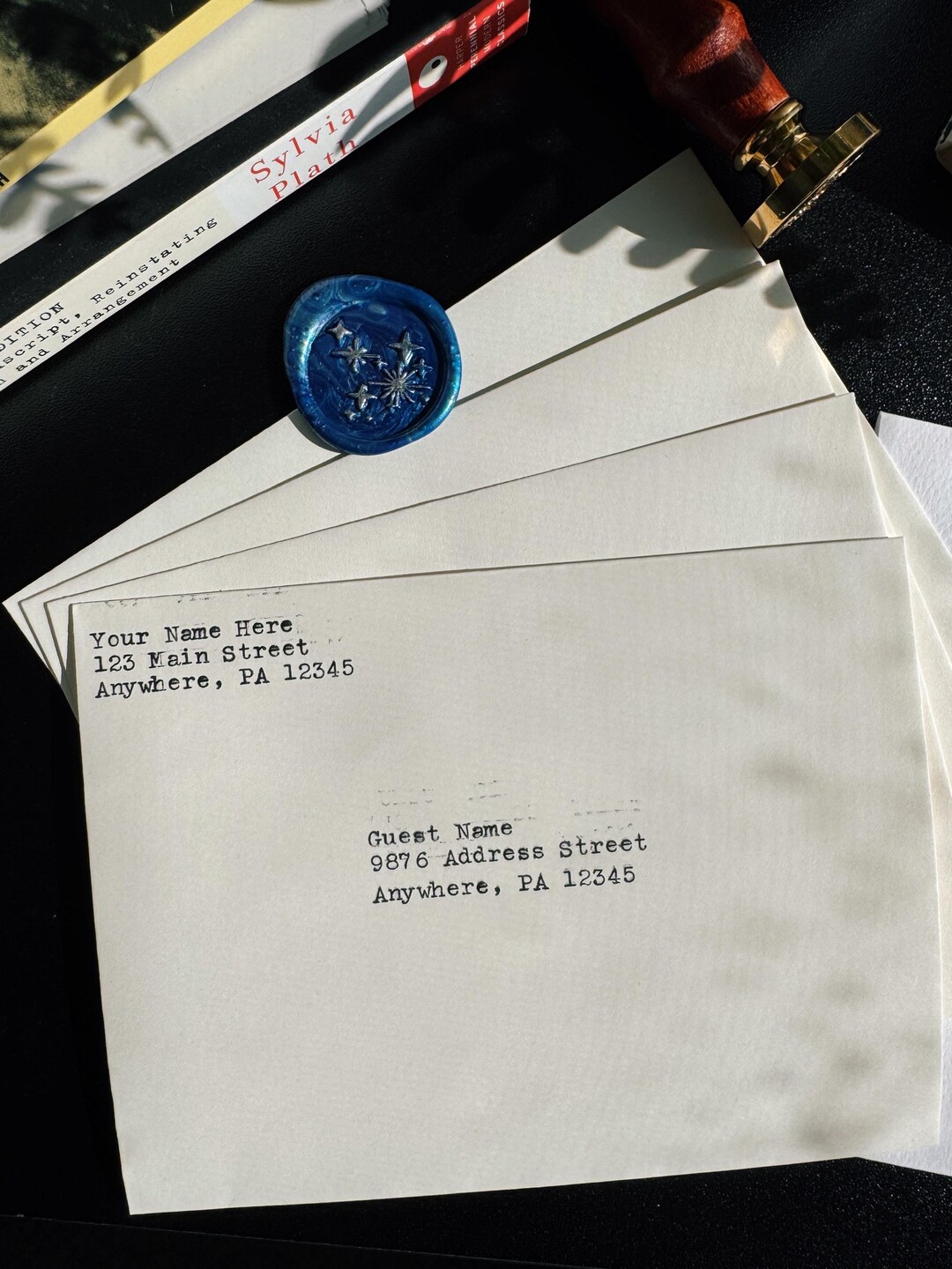 Vintage Typewriter Address Envelopes • Classic Hand-typed Envelopes for ...