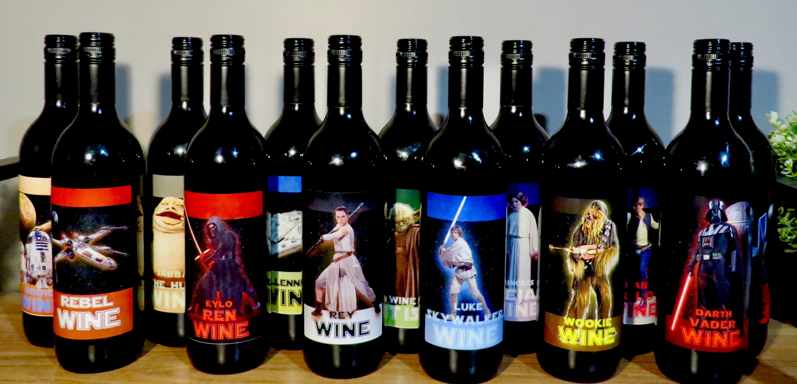 14 Star Wars Wine Labels Digital File Star Wars Wedding Table ...