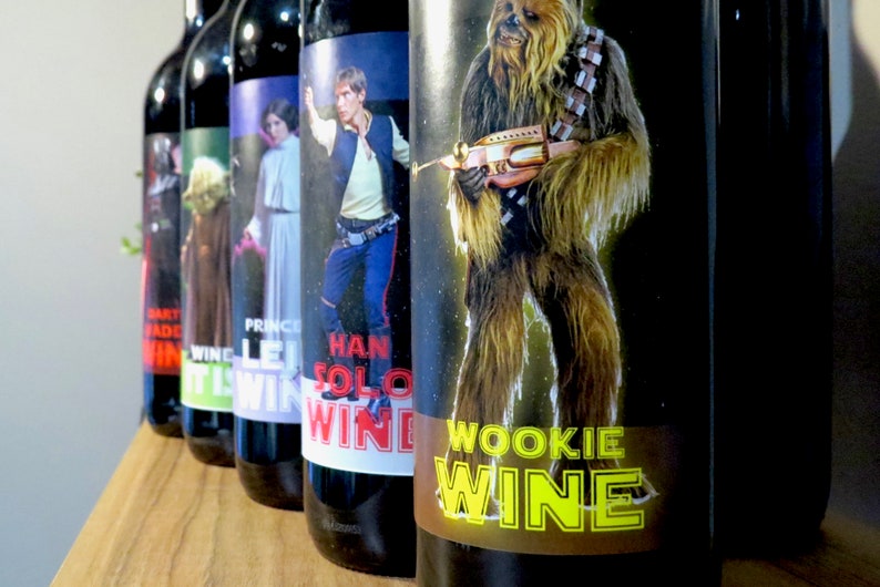14 Star Wars Wine Labels Digital File Star Wars Wedding Table ...