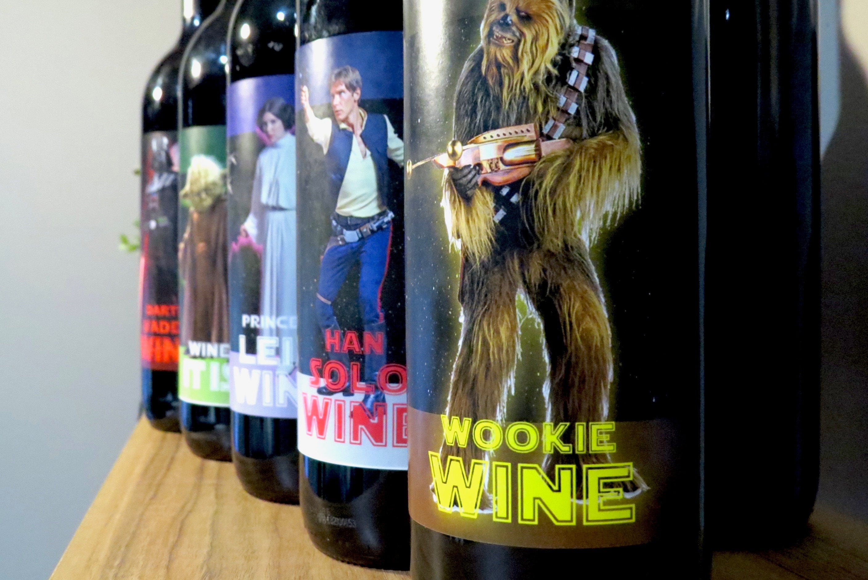 14 Star Wars Wine Labels Digital File Star Wars Wedding Table ...