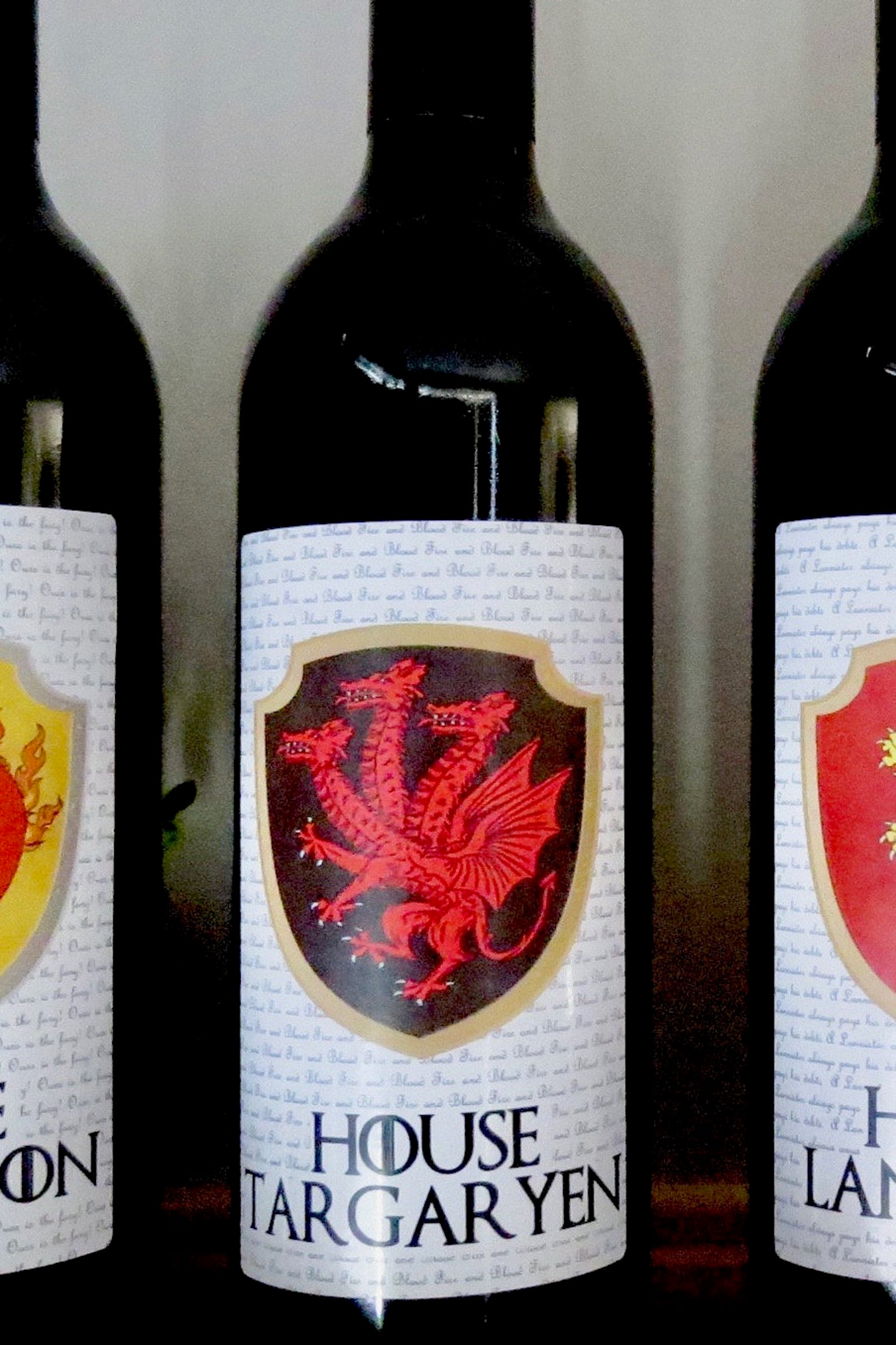 Game of Thrones Wine Labels Digital File Targaryen Wedding Centrepiece ...