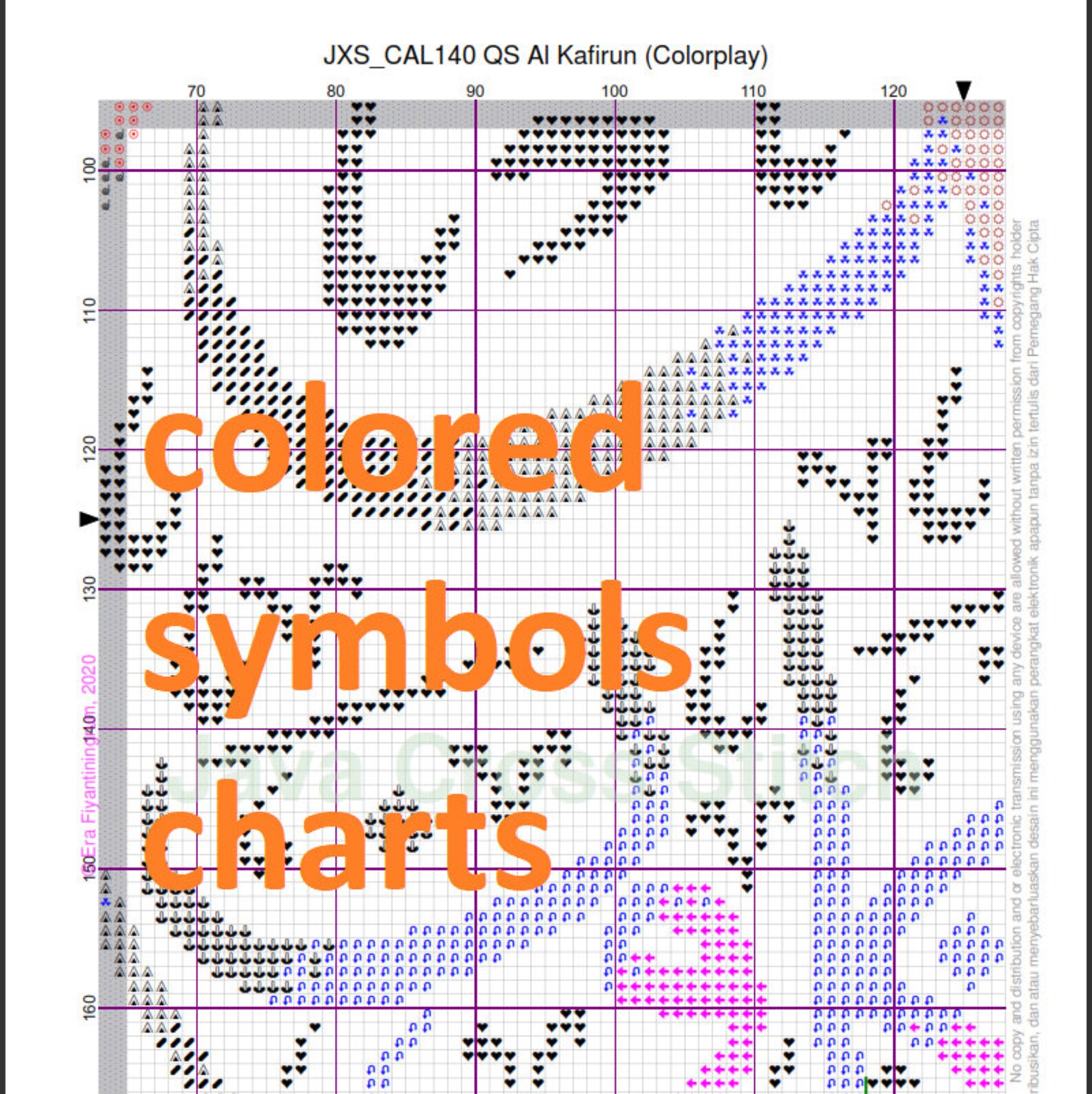 Calligraphy QS Al Kafirun (colorplay) Instant Download PDF Islamic ...