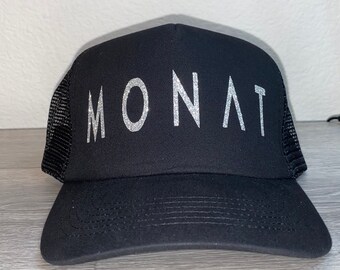 Monat Baseball Cap Monat Trucker Hat Monat Distressed Hat - Etsy