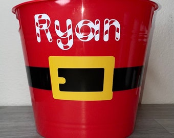 Plastic Santa Bucket - Etsy Australia