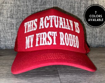 This Actually is My First Rodeo Corduroy Hat - Etsy