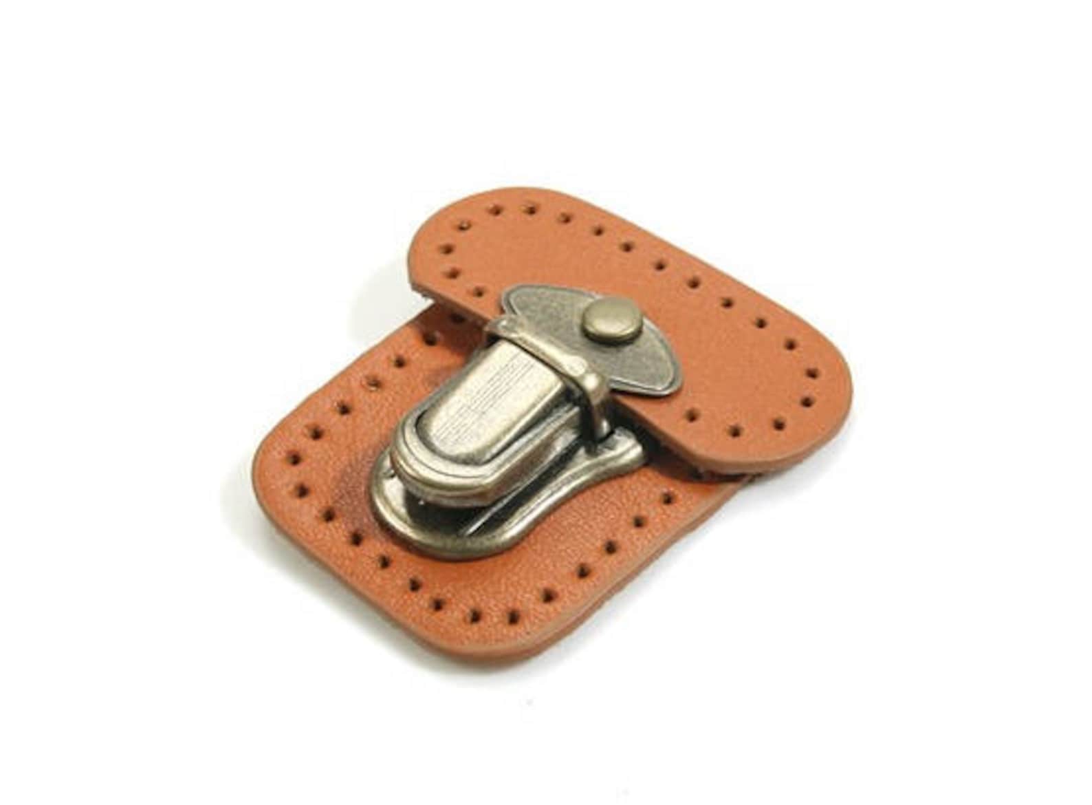 Byhands Bag Closure Catch Tuck Lock Clasp, Genuine Leather, 1.96" - Etsy