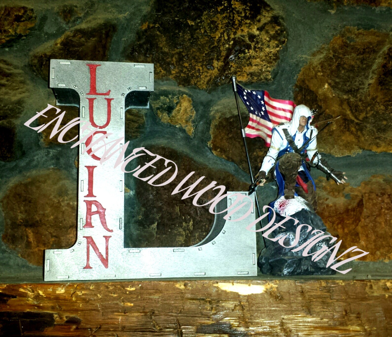 12' Letter Laser Cut 2D & Laser Engraved Name, Letter A-Z , All Letters ...