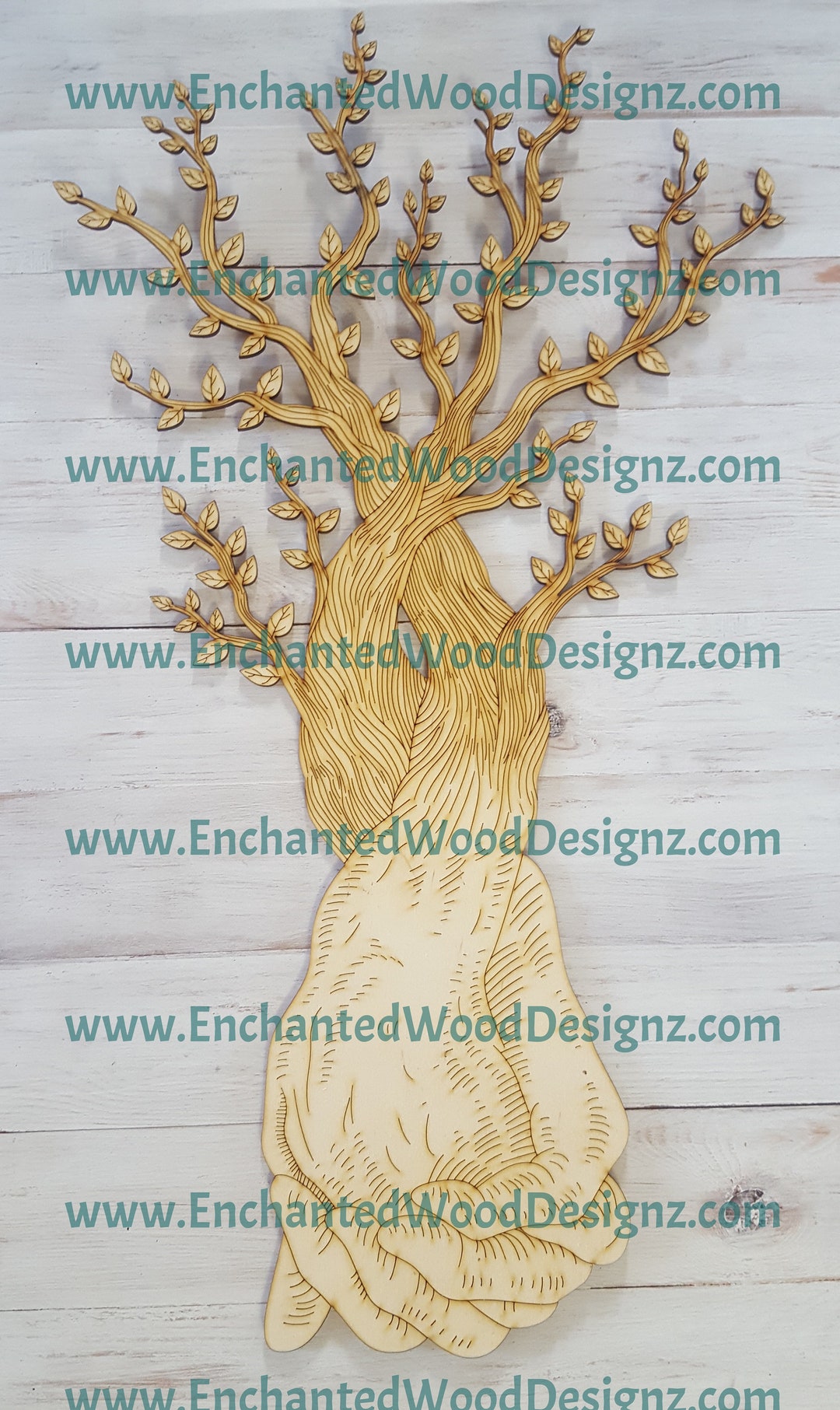 Couple Holding Hands Growing Into Tree Natural Wood - Great for Any ...
