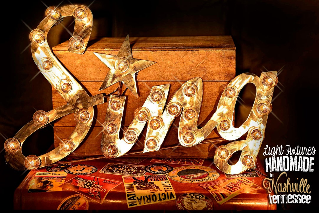 Marquee Letter, Marquee Star, Lighted Metal MARQUEE SIGN, Marquee Light ...