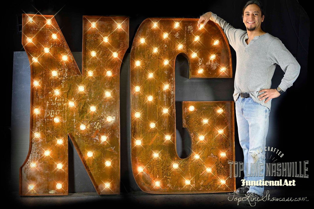 ONE 5' Marquee Stage Letter With Road Case Options, XXL Marquee Letters ...