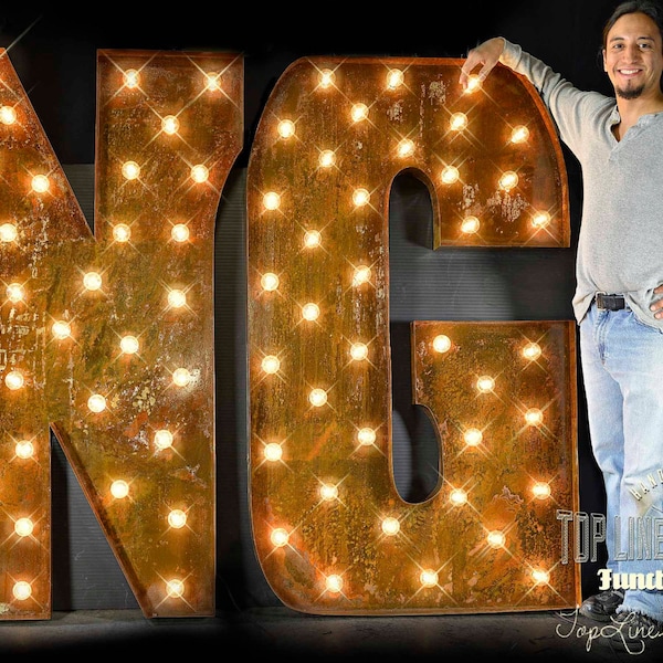 Large Stage Letters With Light - Etsy