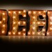 BEER Marquee Sign, Custom Signs, Marquee Light, Wedding Sign, Lighted ...
