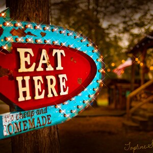 Eat Here Sign, Bar Signs, Restaurant Signs, Custom Signs, Marquee Sign ...