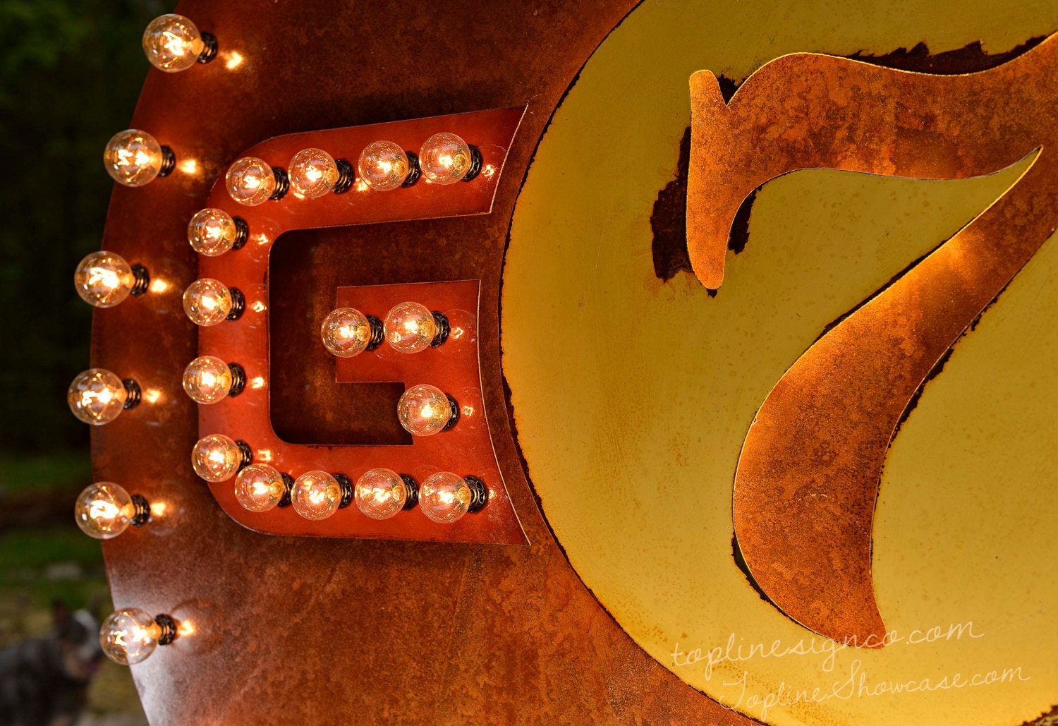 Metal Marquee Sign, Your Logo Inspired Lighted Metal MARQUEE SIGN, Logo ...