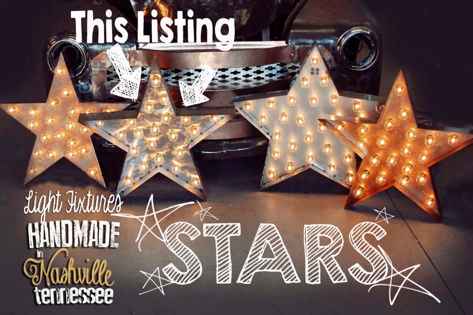 Marquee Star, Marquee Letter, Lighted Metal MARQUEE SIGN Marquee Light ...