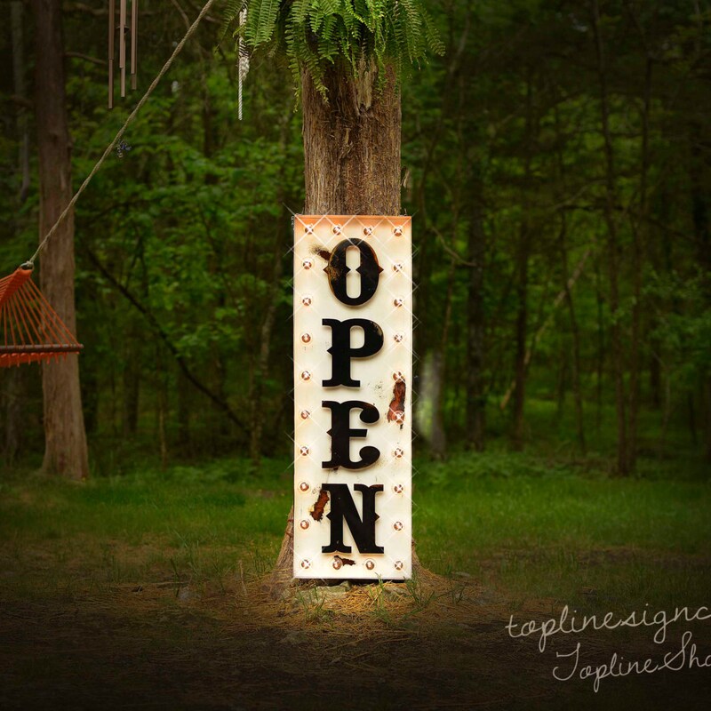 Vintage Open Sign - Etsy