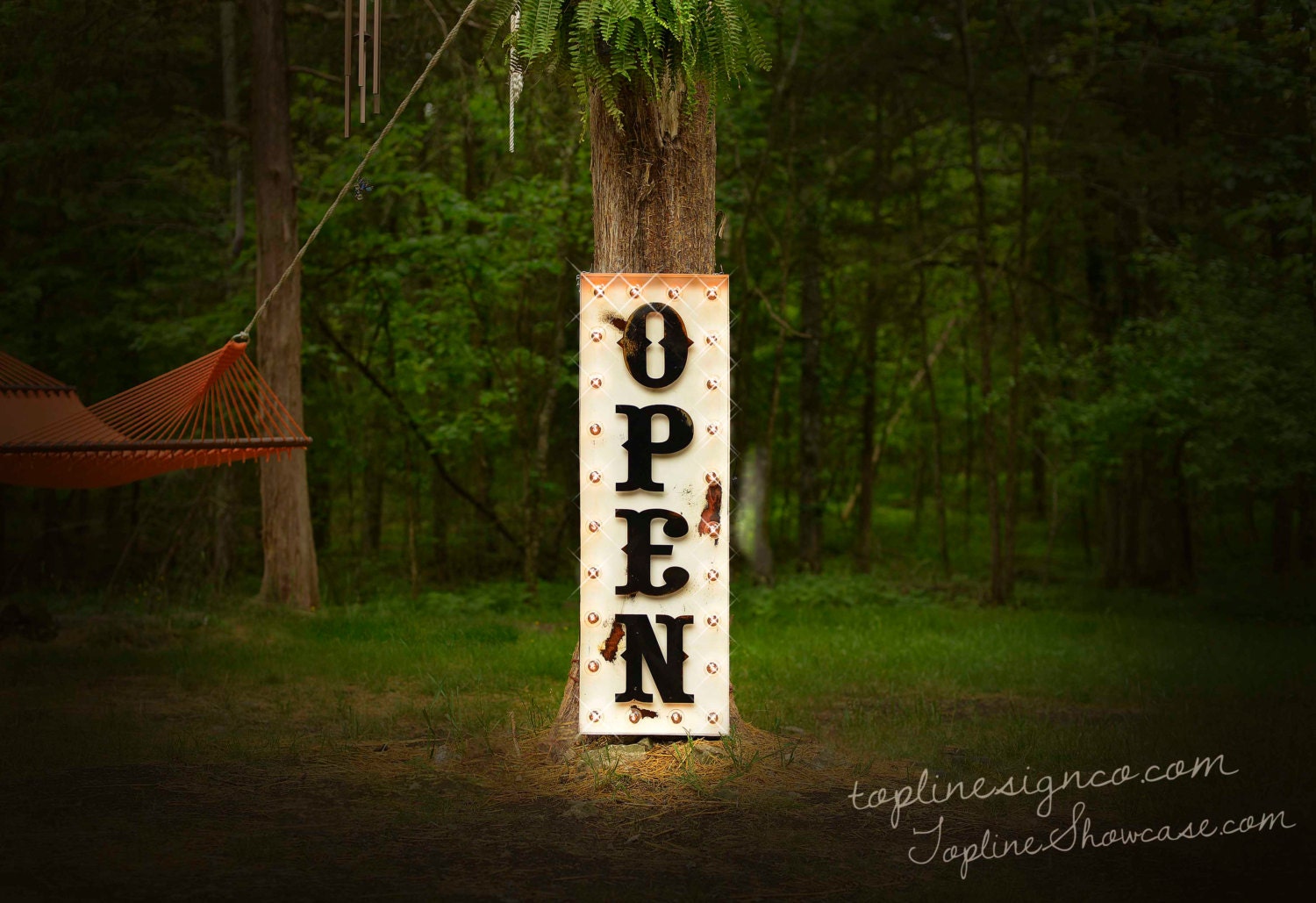 Wood Open Sign Marquee; Vertical Open Sign; Lighted Open Sign; Open ...