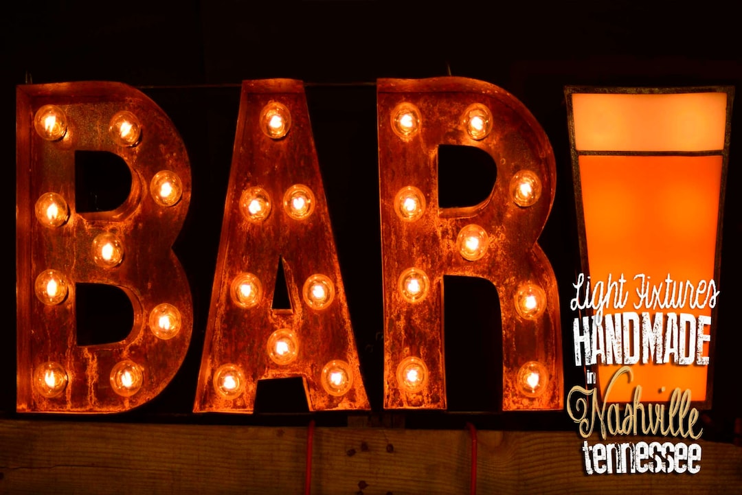 Marquee Letter. Marquee Sign. Lighted Metal MARQUEE SIGN Marquee Light ...