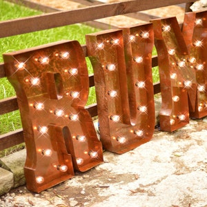 Rum Letter Package, Marquee Sign, Bar Sign, Lighted Metal MARQUEE SIGN ...