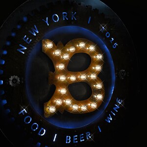 Marquee Sign, Steampunk Inspired Sign, Logo Inspired Lighted Metal ...