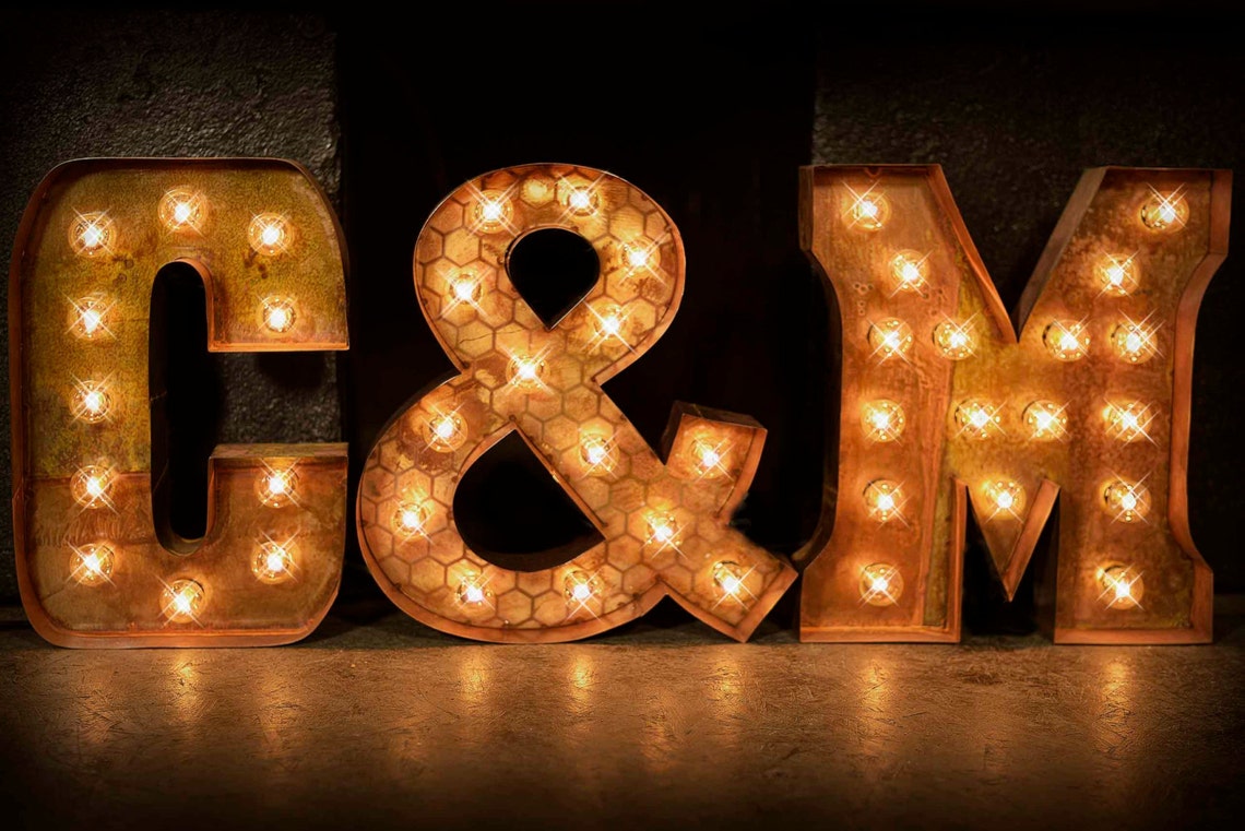 Custom Signs Letter Package Marquee Letter Marquee Light - Etsy