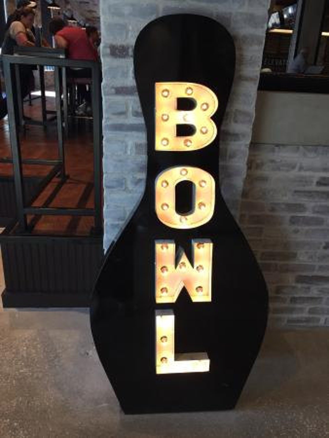 Marquee Bowling Pin Bowling Lighted Metal MARQUEE SIGN | Etsy