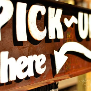 Neon Signs, Neon, Pick up Here Marquee Sign, Metal MARQUEE SIGN ...