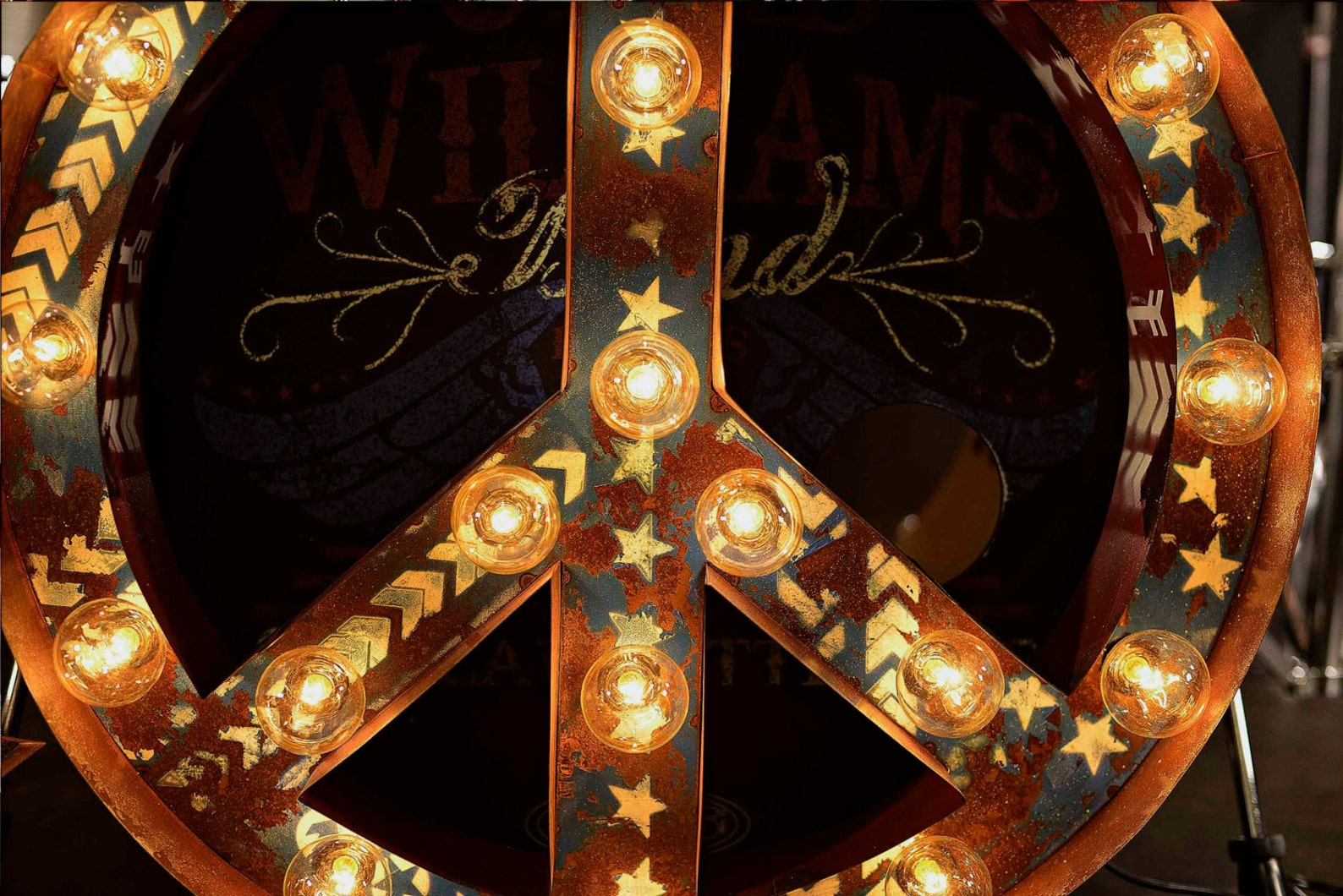 Peace Sign, Marquee Letter, Marquee Sign, Marquee Star, Lighted Metal ...