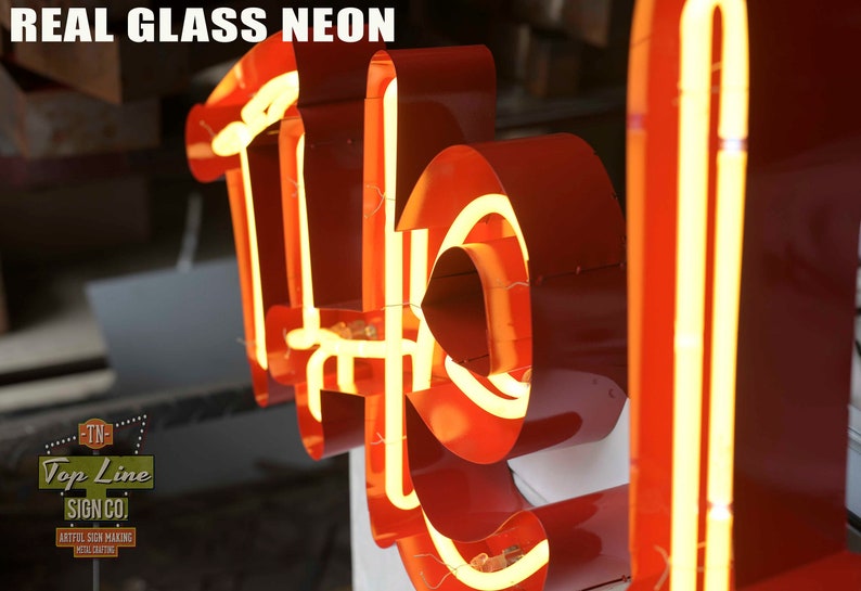 Neon Neon Signs Real Neon Glass Neon Custom Signs Marquee | Etsy