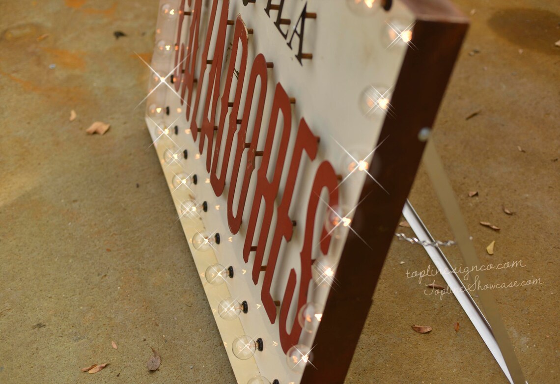 Custom Marquee Sign Custom Sign Your Logo Inspired Lighted | Etsy