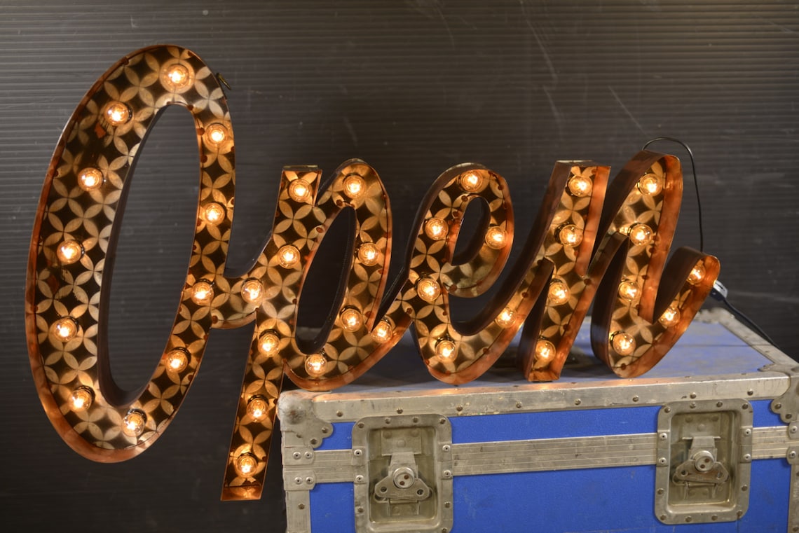 Open Sign Marquee Open Sign Marquee Letter Marquee Sign - Etsy