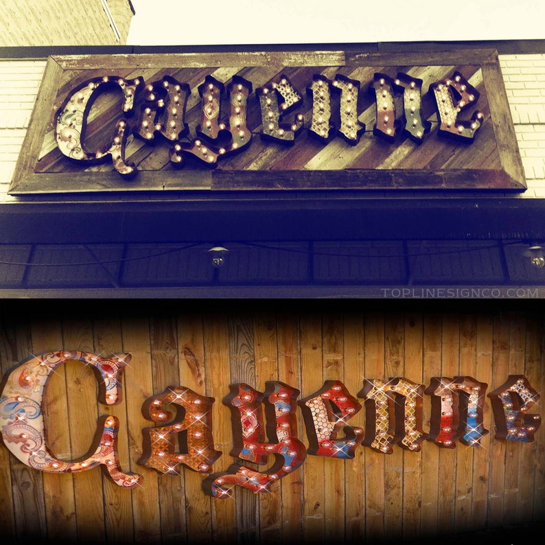 Custom Marquee Sign Neon Signs custom signs vintage | Etsy