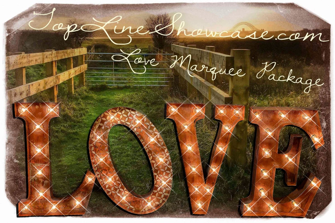 36" Love Marquee Package, Marquee Letter, Marquee Light, Wedding Sign ...