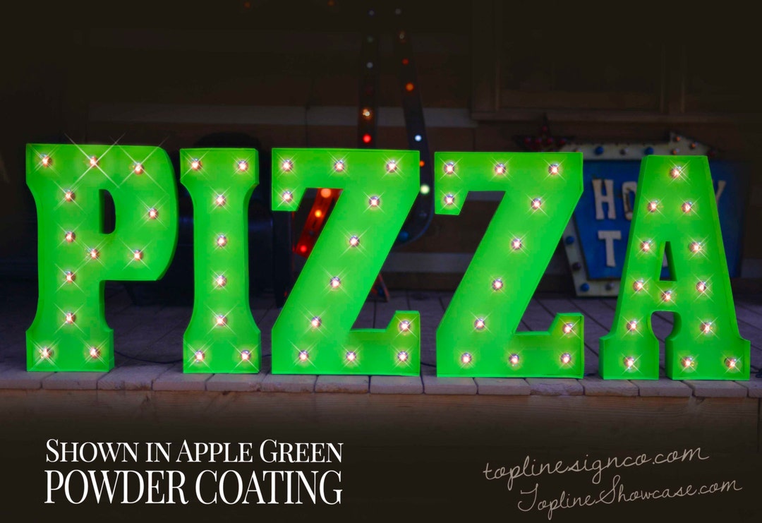Custom Signs, PIZZA Sign, Custom Signs, Marquee Letter, Marquee Sign ...