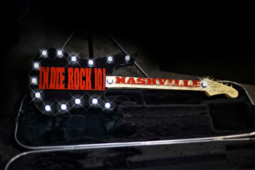 Custom Marquee Guitar Sign Award, Custom Signs, LIGHTED METAL Marquee ...
