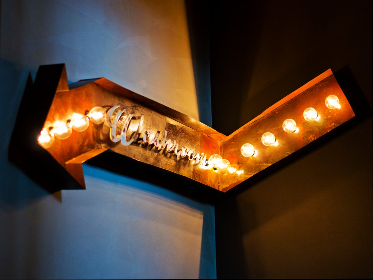 Marquee Arrow Lighted Metal MARQUEE SIGN Marquee Light | Etsy