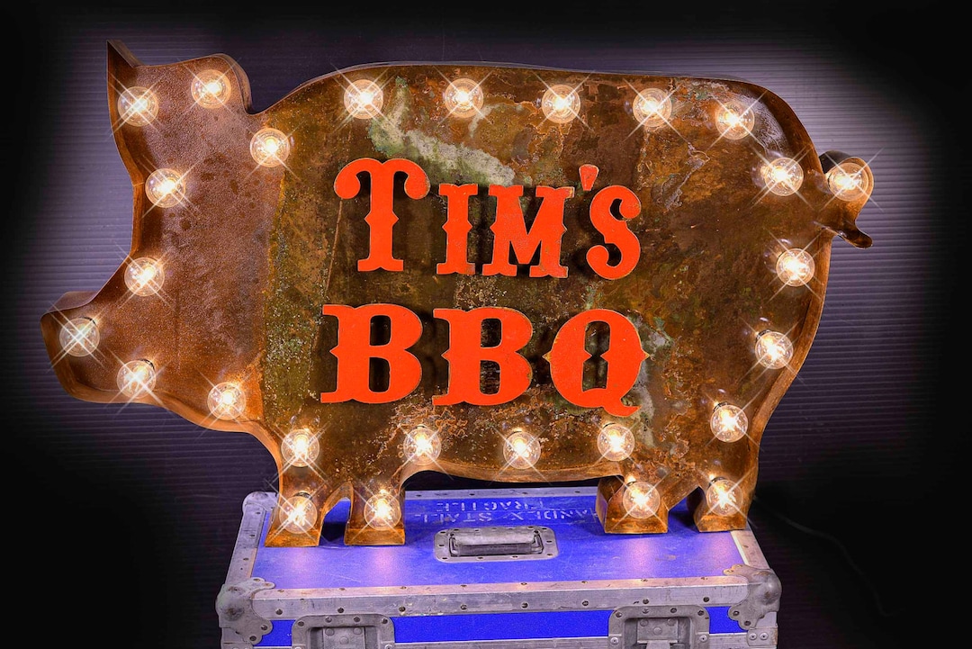 Custom Signs, Business Signs, Customizable Marquee Sign, BBQ Marquee ...
