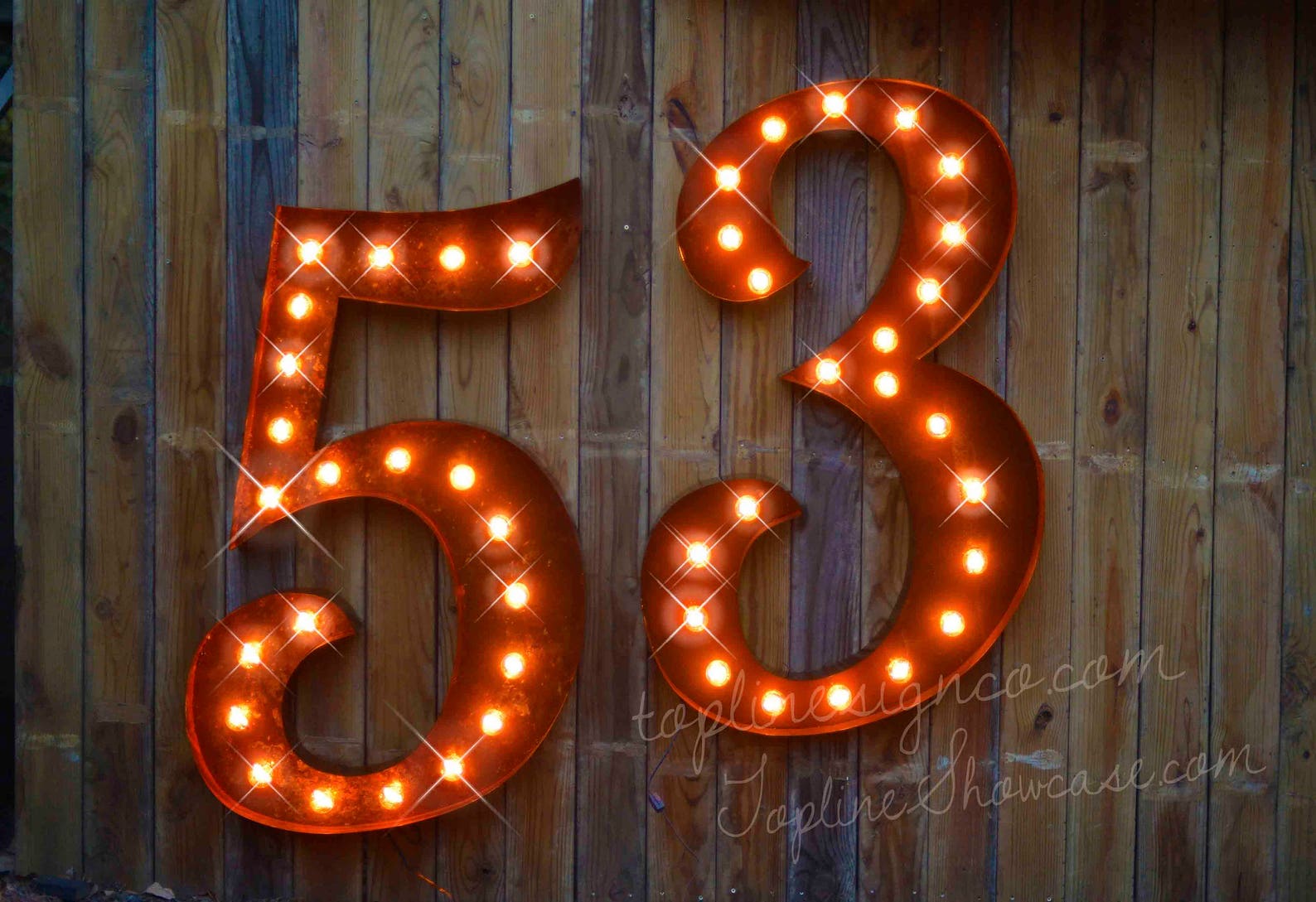 Custom Marquee Sign Custom Number Signs Vintage Marquee | Etsy