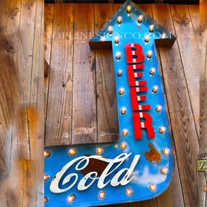 Beer Arrow Sign, Beer Sign, Custom Signs, Neon Signs, Custom Logos ...