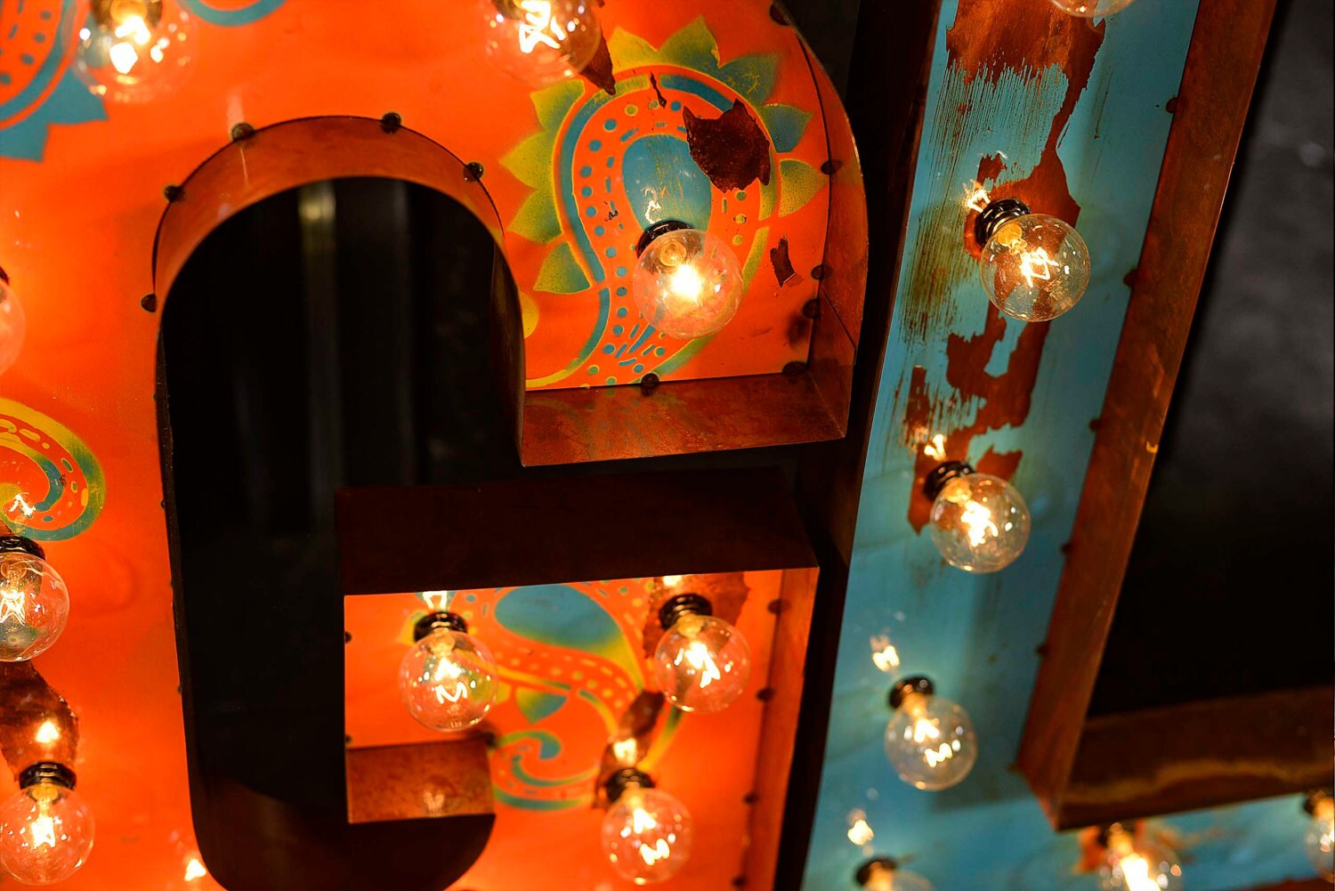 Marquee Letter, Lighted Metal MARQUEE SIGN Marquee Light, Marquee ...