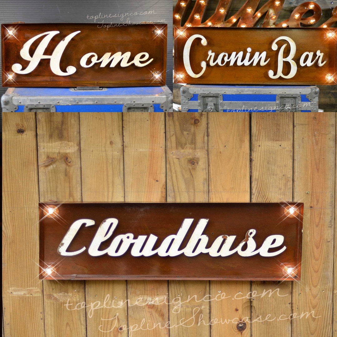 Marquee Letter, Lighted Metal MARQUEE SIGN, Marquee Light Fixture ...