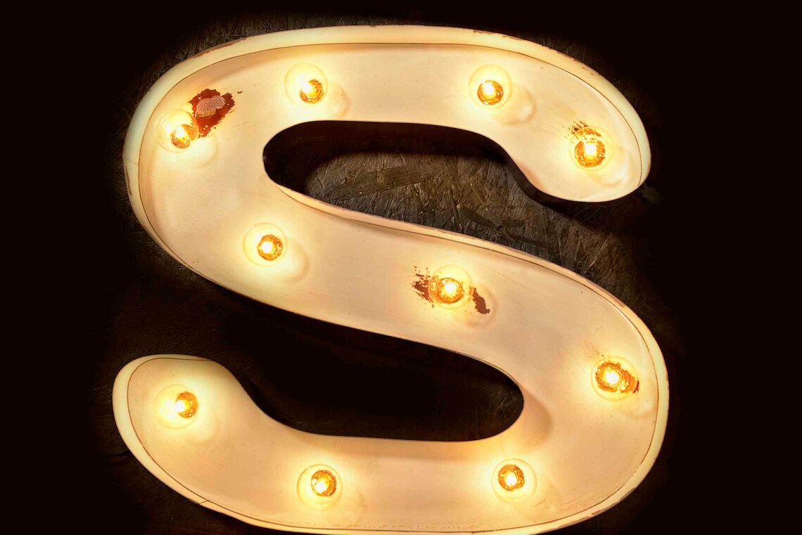Marquee Letter, Marquee Sign, Lighted Metal MARQUEE SIGN, Marquee Light ...