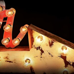 Neon Signs, Neon, Marquee Arrow, Lighted Metal MARQUEE SIGN, Marquee ...